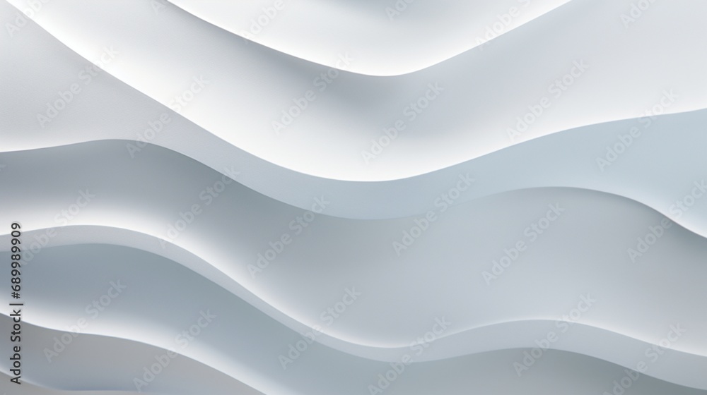 Soft gray gradients create a delicate 3D play on the epoxy wall ...