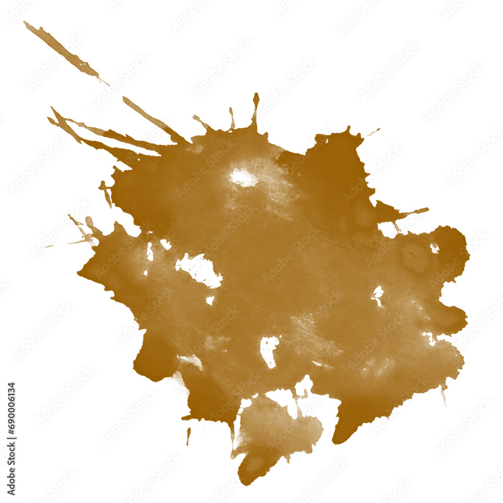 Coffee, chocolate, liquid stains isolated on transparent background ...