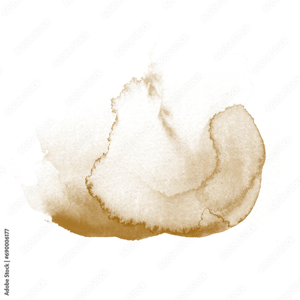 Coffee, chocolate, liquid stains isolated on transparent background ...