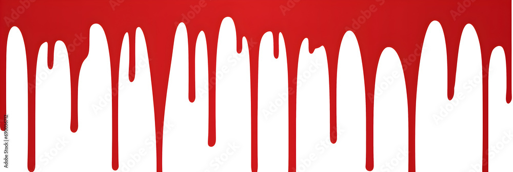 red dripping paint isolated on transparent background - Design element ...
