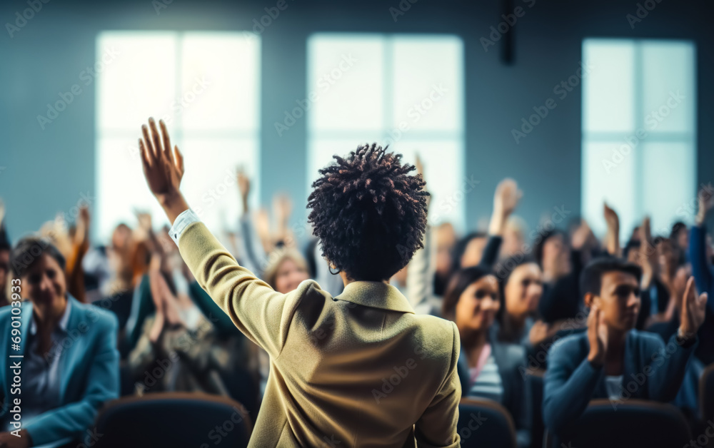 Leadership and power of conversation concepts with leader person ...