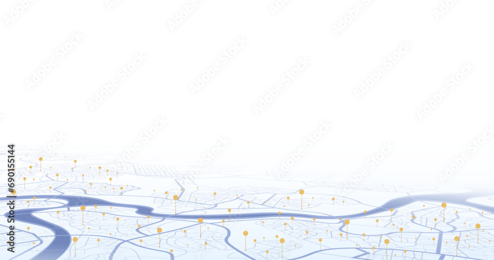 High-quality, customizable, abstract map background. Transportation and ...