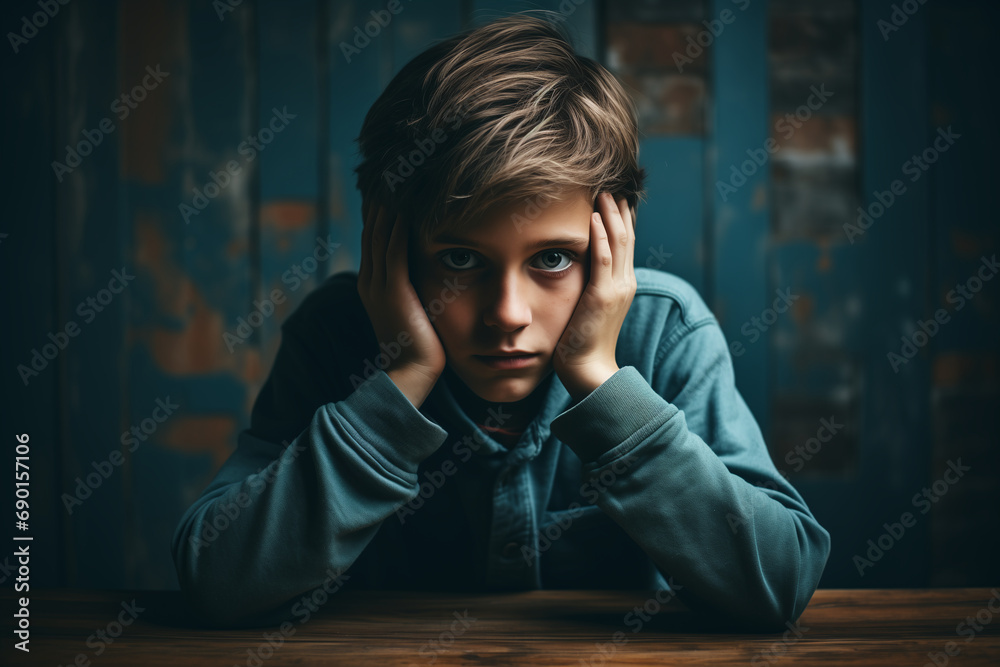 A Sad and Depressed young boy being Harassed and Bullied by Her Parents ...