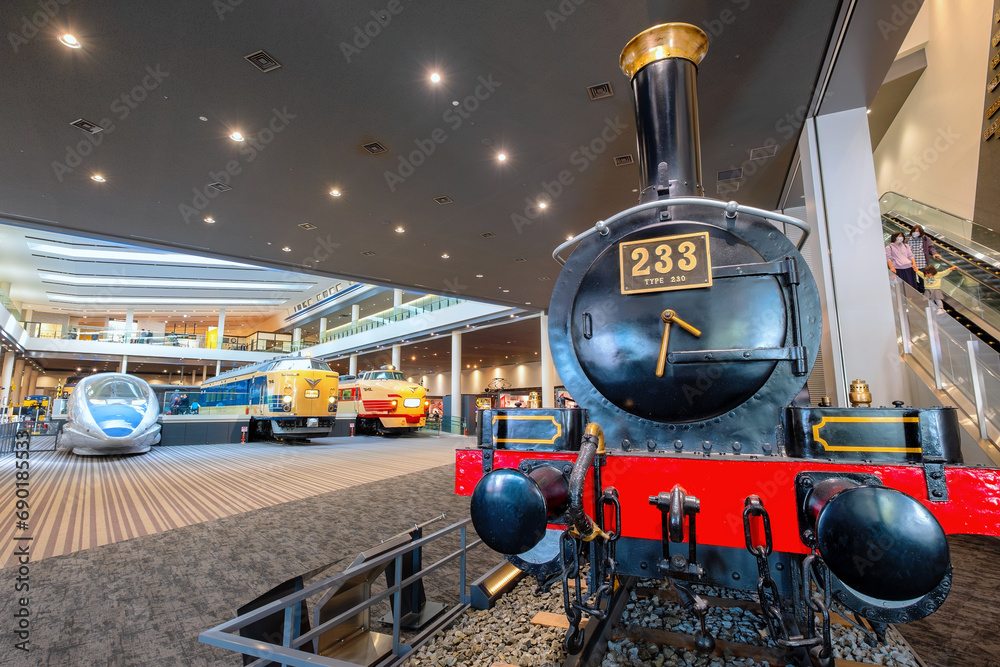 Kyoto, Japan - April 8 2023: Kyoto Railway Museum opened in 2016 ...
