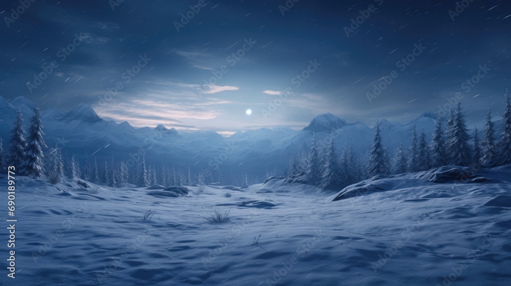 Winter Wonderland Scenes: Realistic Snowfall Backdrop for Festive ...