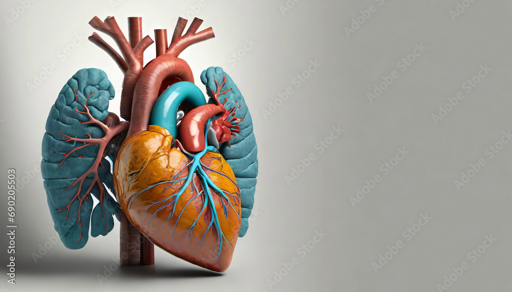 Visual Heart Anatomy to the Human Cardiovascular System. Generative AI ...
