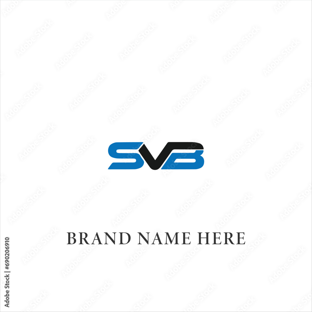 SVB logo. S V B design. White SVB letter. SVB, S V B letter logo design ...