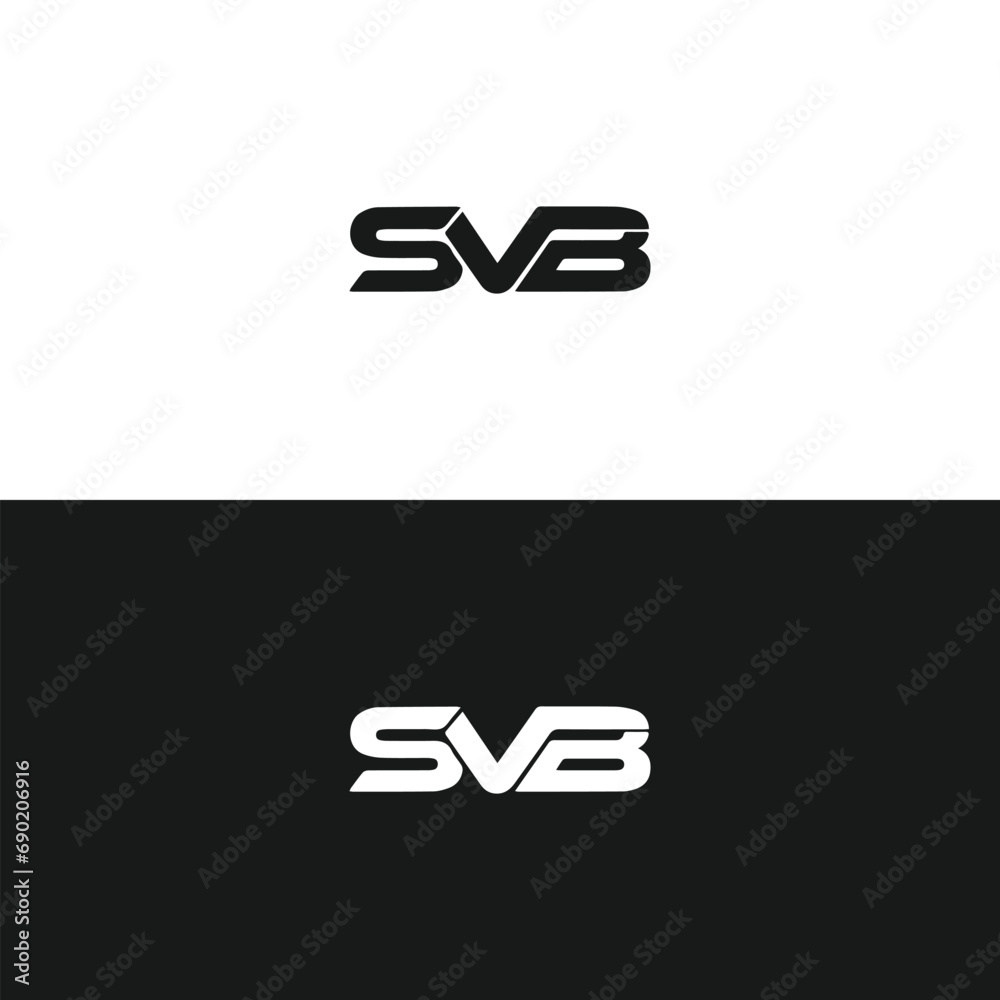 SVB logo. S V B design. White SVB letter. SVB, S V B letter logo design ...