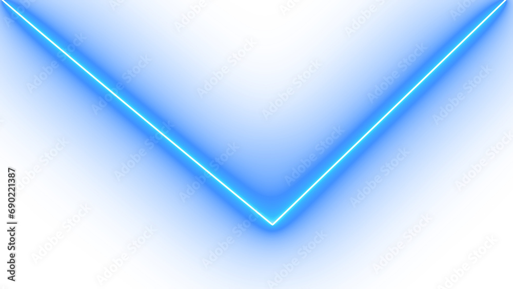 Blue arrow button, Blue glowing arrow PNG transparent background, Neon ...