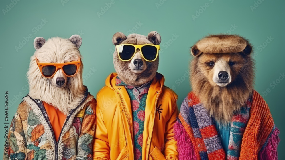 Hippie Hounds: Animals in Hippie Fashion for Vibrant Advertisements ...