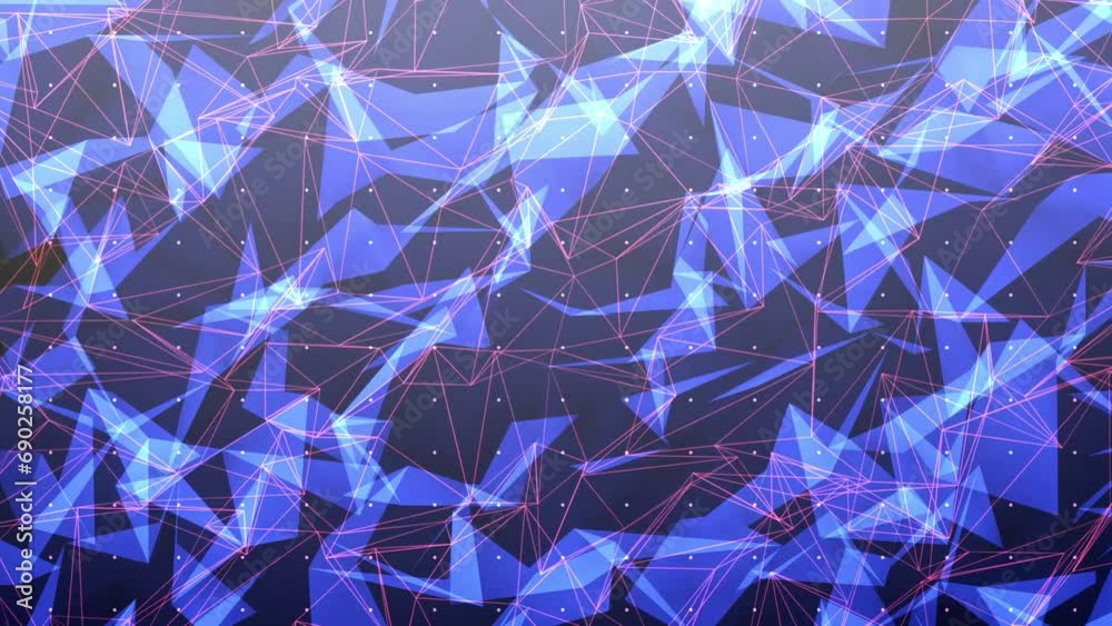 Vidéo Stock Abstract plexus geometrical shapes Background Abstract Plexus structural data ...