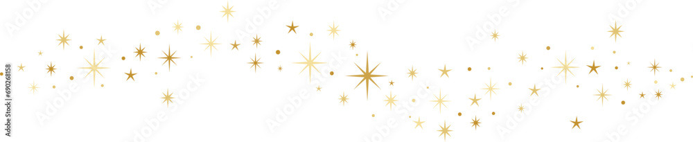 Star wave vector banner, holiday clip art illustration sparkling design ...