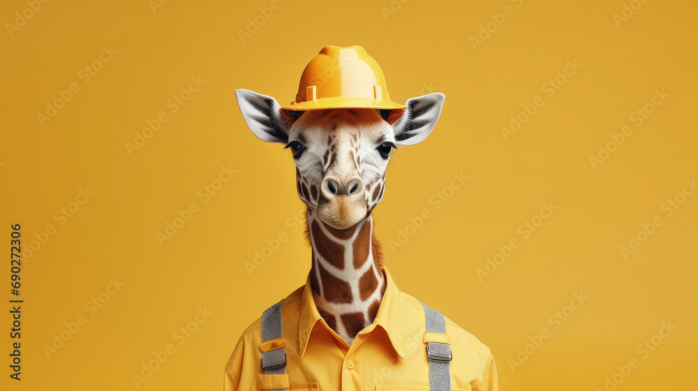 Constructive Critters: Animals in Construction Worker Outfits for ...