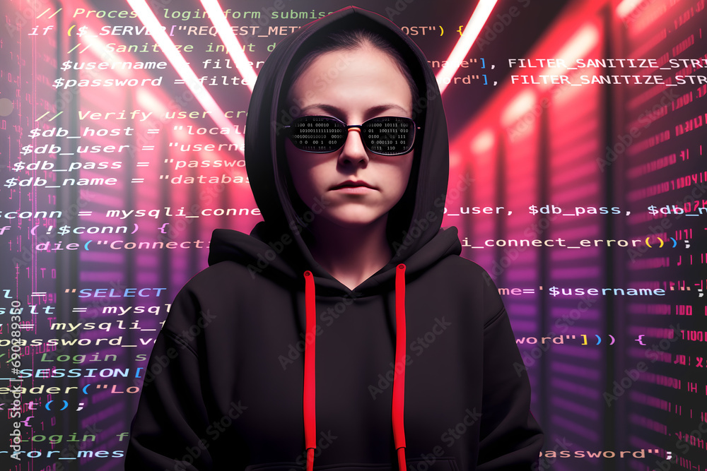 Hacker in a modern data center. Internet security cybercrime risk ... Hacker in a modern data center. Internet security cybercrime risk ...