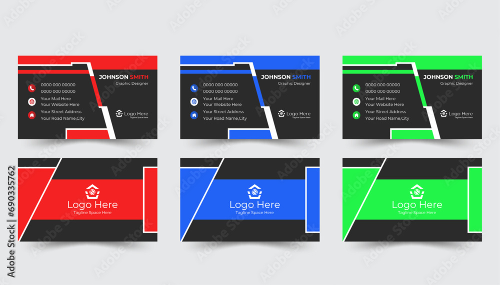 Business card Modern, Creative business card, name card, visiting cards ...