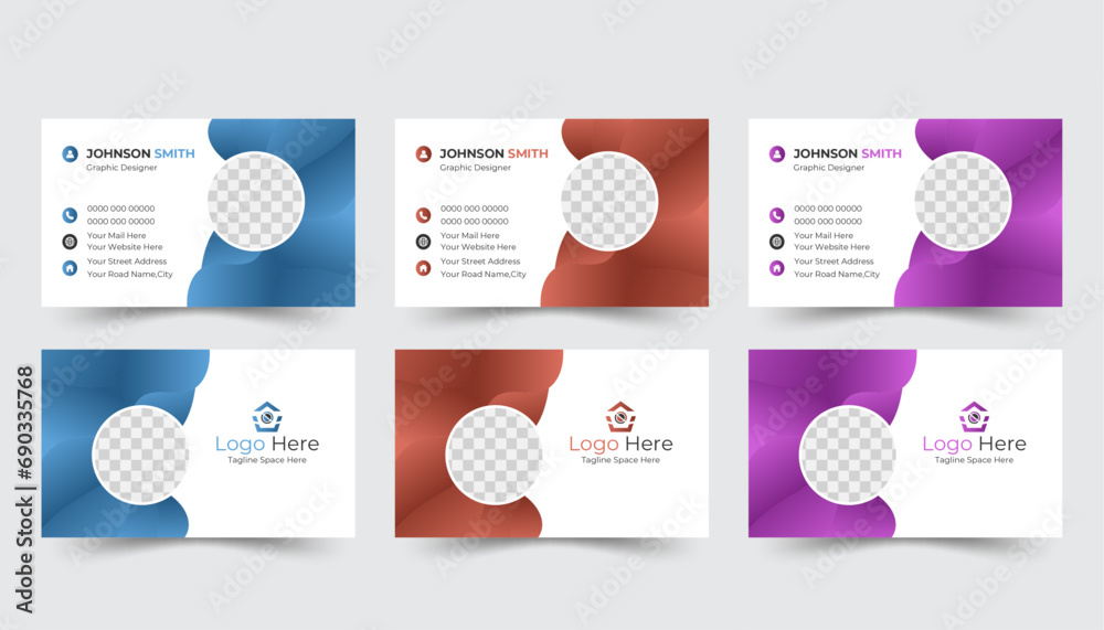 Business card Modern, Creative business card, name card, visiting cards ...