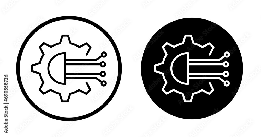 ETL icon set. data transform vector symbol. integration technology sign ...