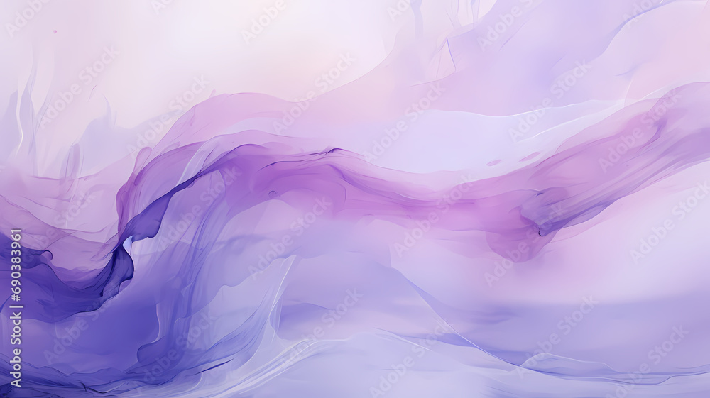 purple abstract art with watercolor paint brush strokes, whisps and ...