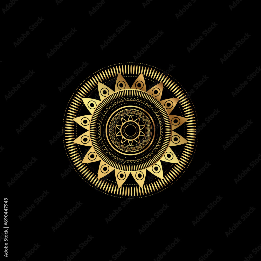 Free vector realistic gold metallic button in brushed surface texture ...