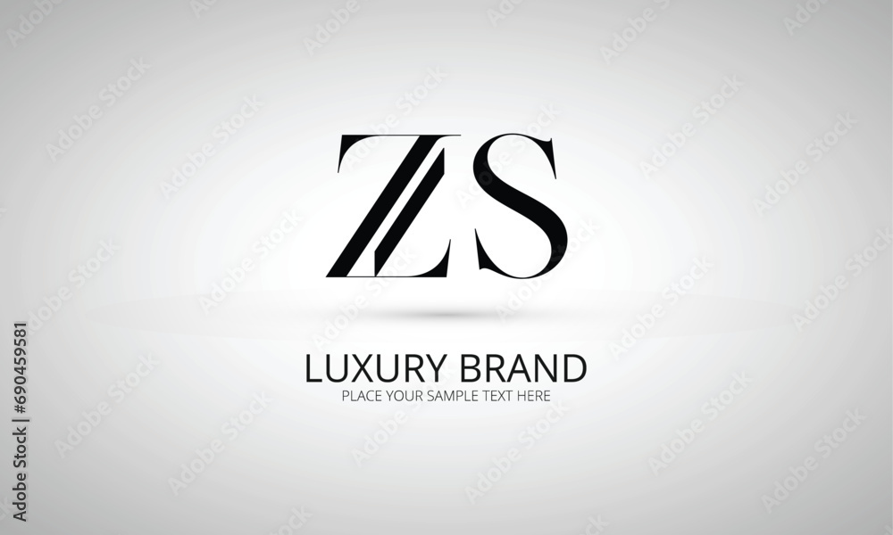 ZS Z zs initial logo | initial based abstract modern minimal creative ...