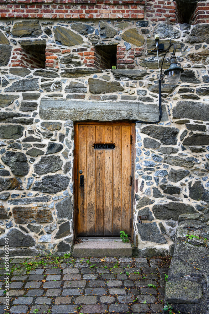 Historic Akershus Castle in the city center of Oslo, Norway ...