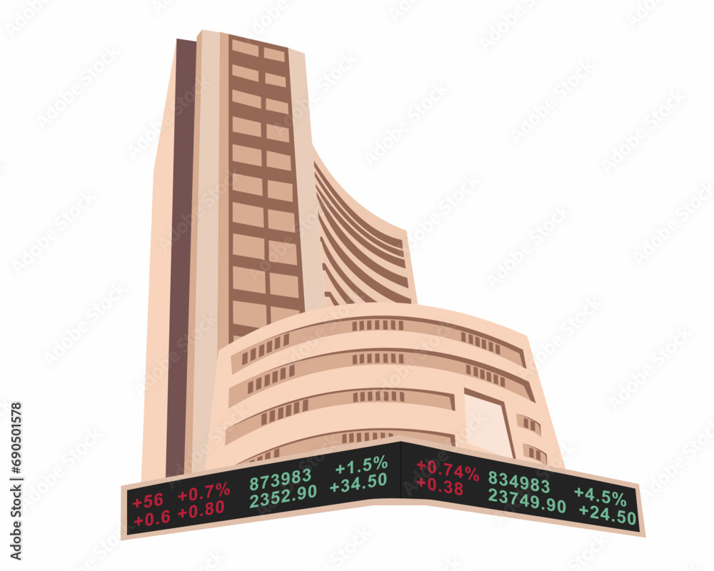 BSE building bombay stock exchange BSE stock market trading Indian ...