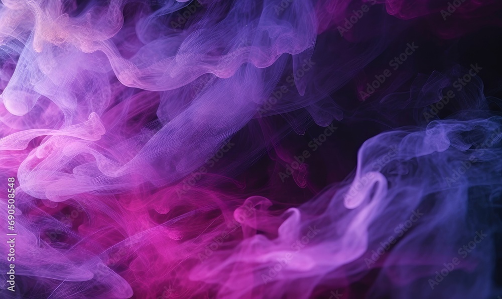 Color mist. Glitter smoke. Paint water splash. Magic potion. Purple ...