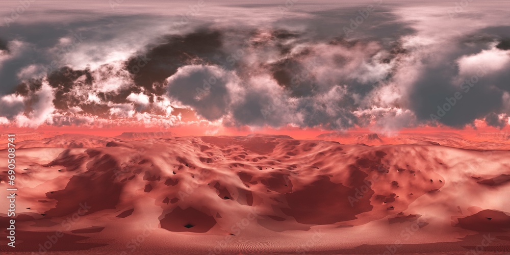 Mars, HDRI, environment map , Round panorama, spherical panorama ...