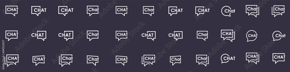 Text Logo design Typography Chat, Symbol Message Talk Communication ...
