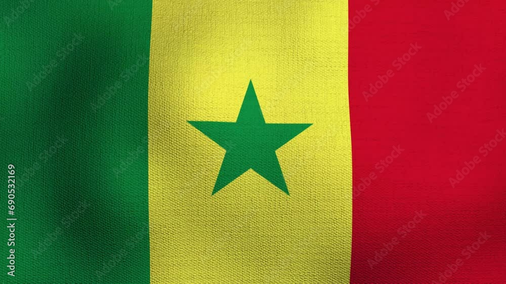 Animated realistic national flag realistic waving in the wind. The flag ...