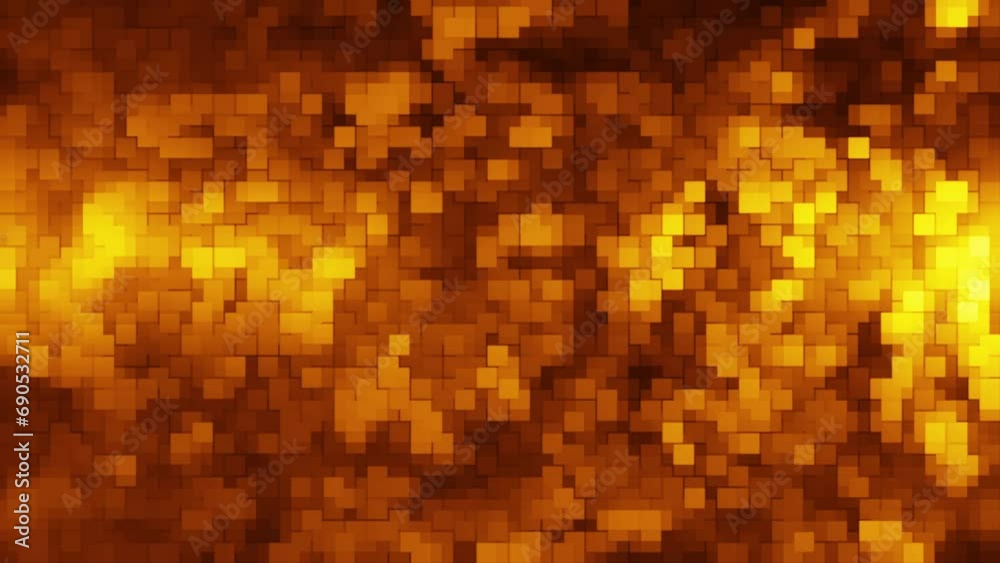 Abstract pixelated background randomly changing the colors of pixels ...