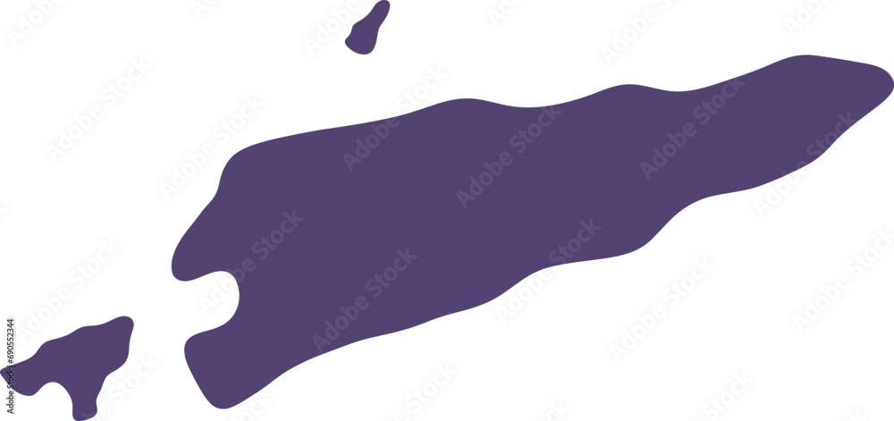 Map of Timor-Leste. Country map silhouette vector illustration Stock ...