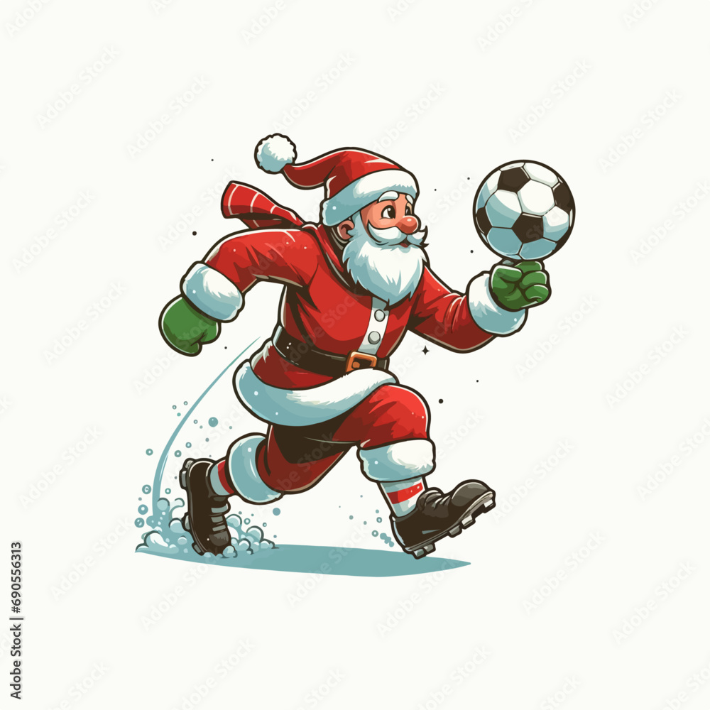 santa claus cartoon illustration of santa claus logo, santa claus ...