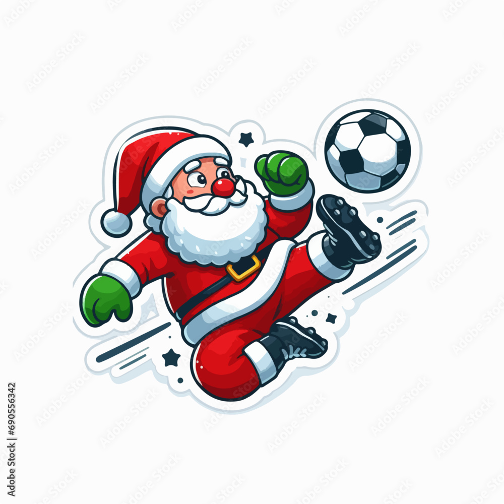 santa claus cartoon illustration of santa claus logo, santa claus ...