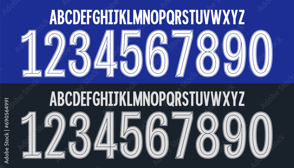 font vector team 2023 - 2024 kit sport style font. chelsea font ...