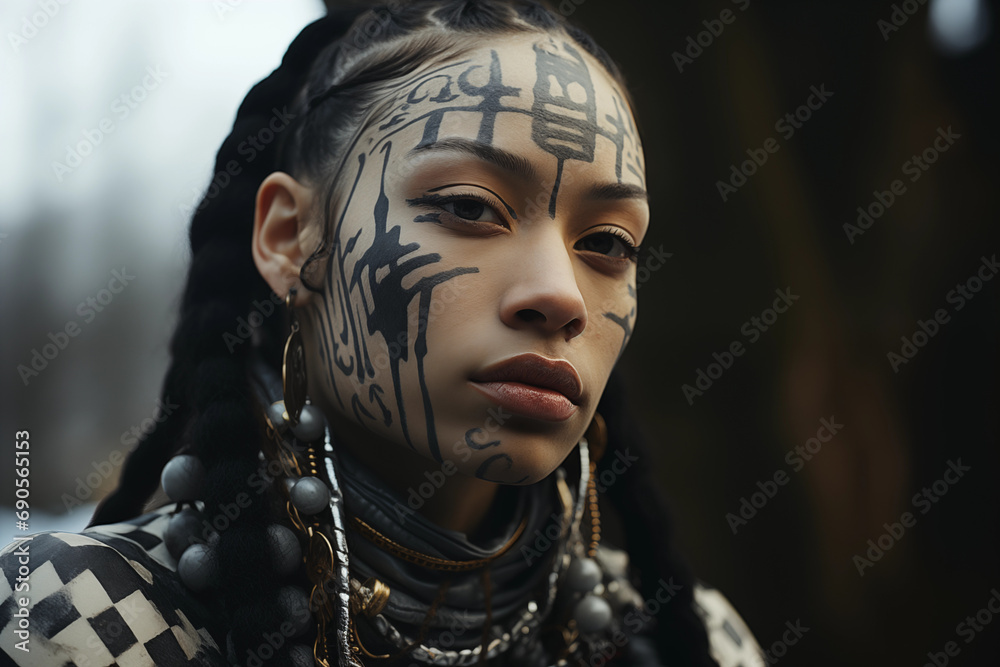 cinematic-style photo capturing the self-confidence of a person with ...