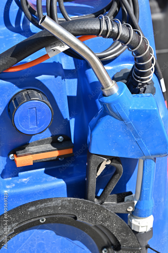 Mobile gas station with manual control for petrol dispensing. Stock ...