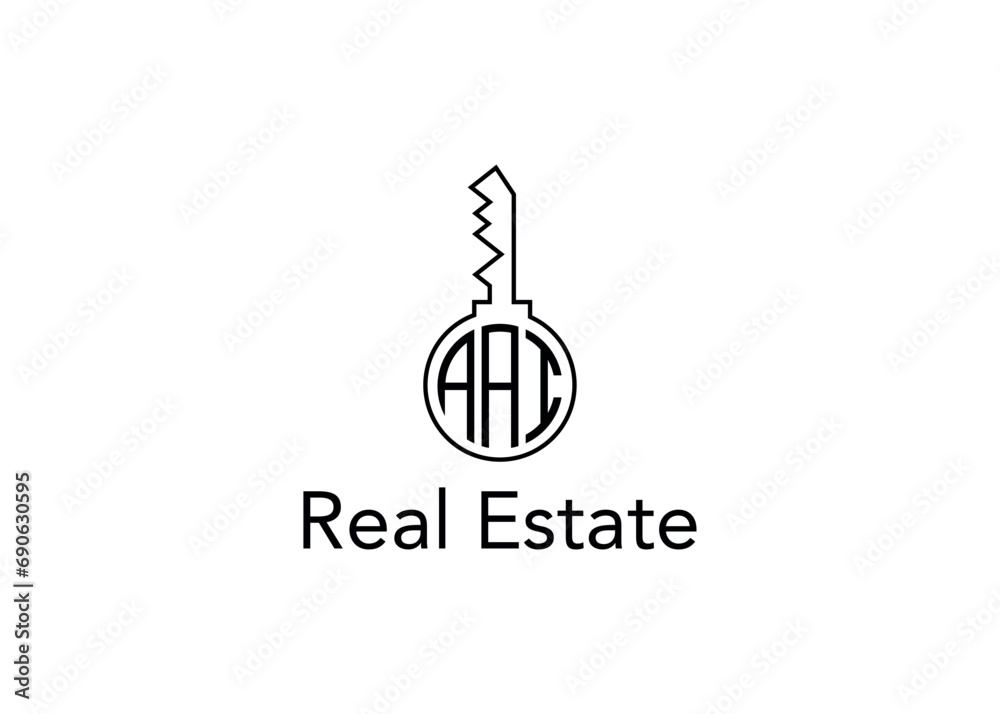 Key Real Estate Business Letter AAI Logo Vector Illustration Stock ...
