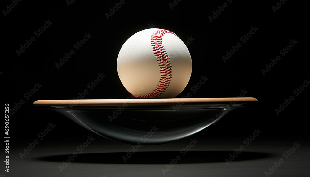 baseball levitating with anti gravity technology giving it a futuristic ...