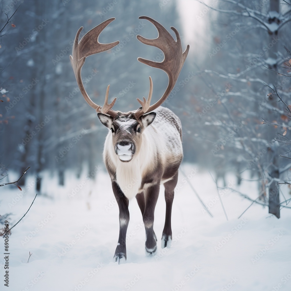 Rudolph the red nosed reindeer, candid photograph Stock Illustration ...
