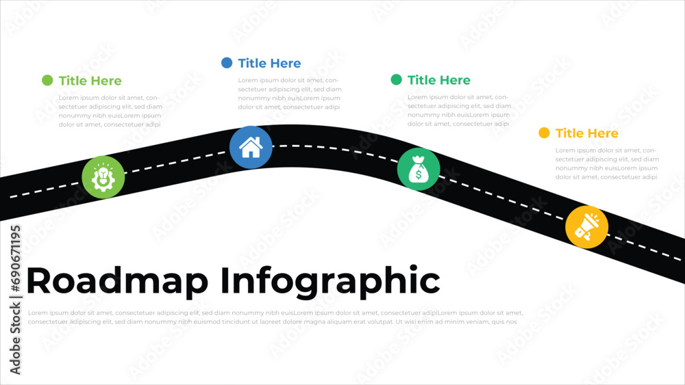 Business road map timeline infographic icons designed. Can be used for ...