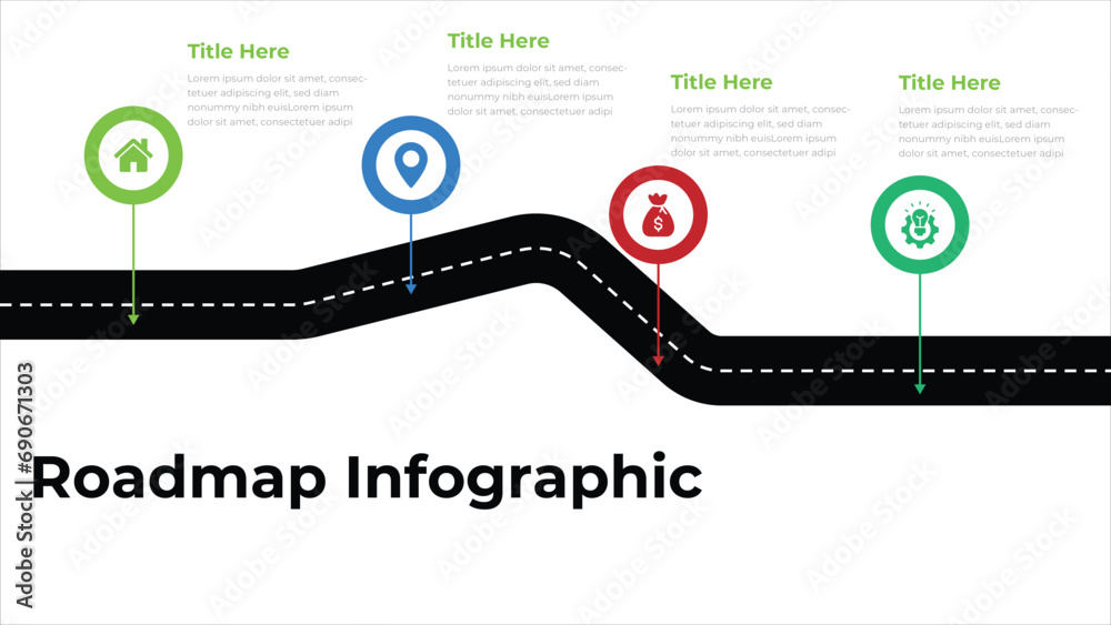 Business road map timeline infographic icons designed. Can be used for ...