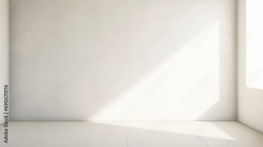 Realistic and minimalist blurred natural light windows, shadow overlay ...
