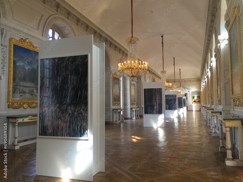 The Grand Trianon's interior, French Baroque style, in Versailles ...