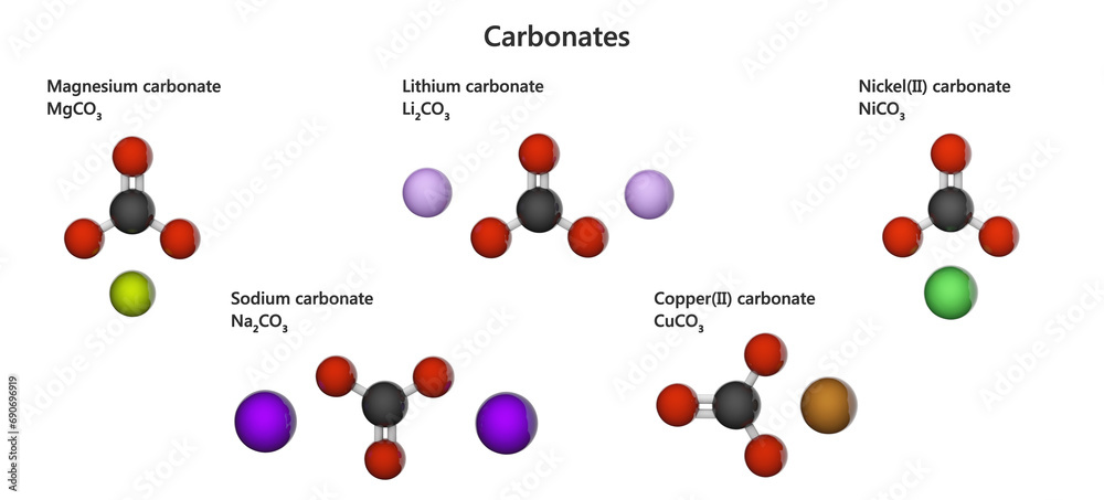 Carbonates are salts of carbonic acid (H2CO3). Image of some carbonates ...