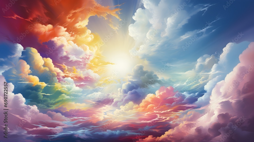 Sear and Sun design concept art a yellow and blue paper cut out of a ...