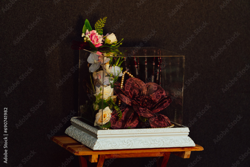 Wedding gift dowry box with Indonesian culture. The dowry given by the ...