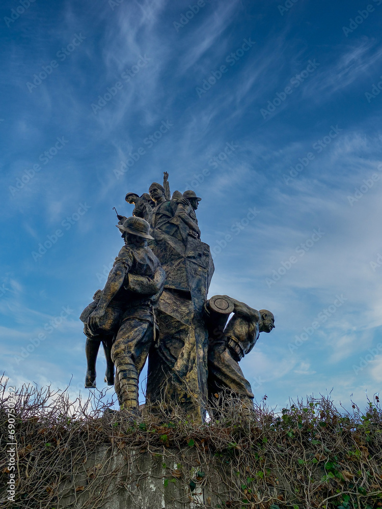 Eceabat, Canakkale, Turkey, Nov. 12, 2023;Monument to the soldiers of ...