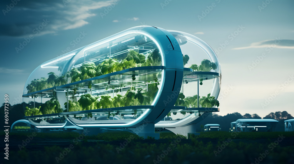 Future agriculture with advanced farming technology, technology ...