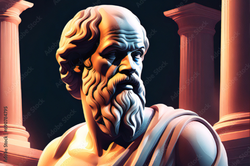 Socrates, Greek philosopher from Athens, founder of Western philosophy ...
